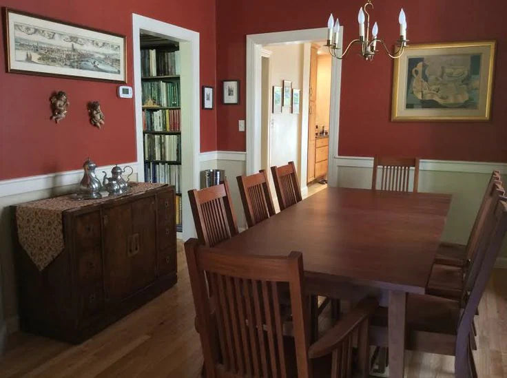 Red Craftsman Style Furniture Amish Crafted Solid Quartersawn Red Oak