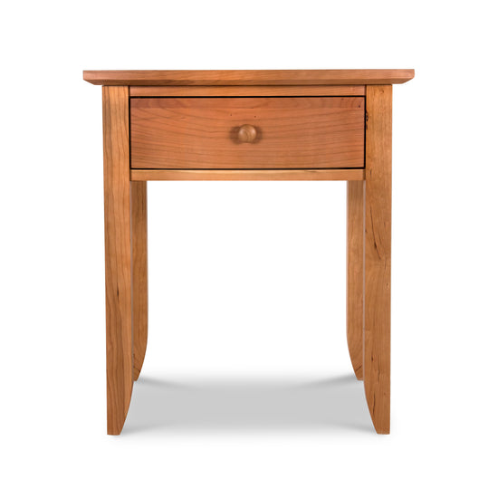 Bow Front 1-Drawer Nightstand by Lyndon Furniture | Vermont Woods Studios