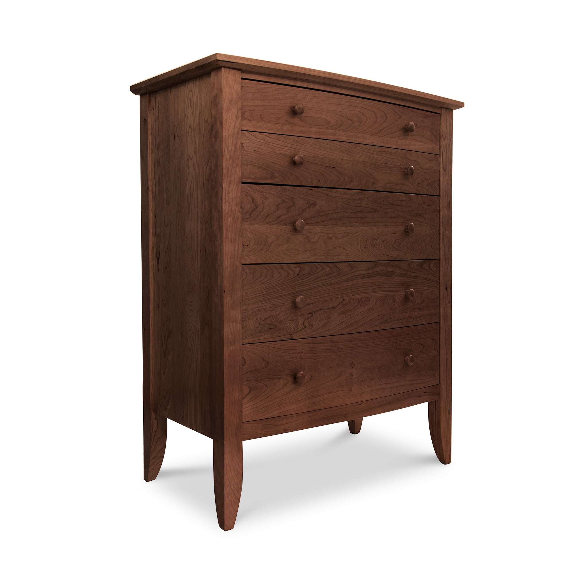 Bow Front 5-Drawer Chest by Lyndon Furniture | Vermont Woods Studios