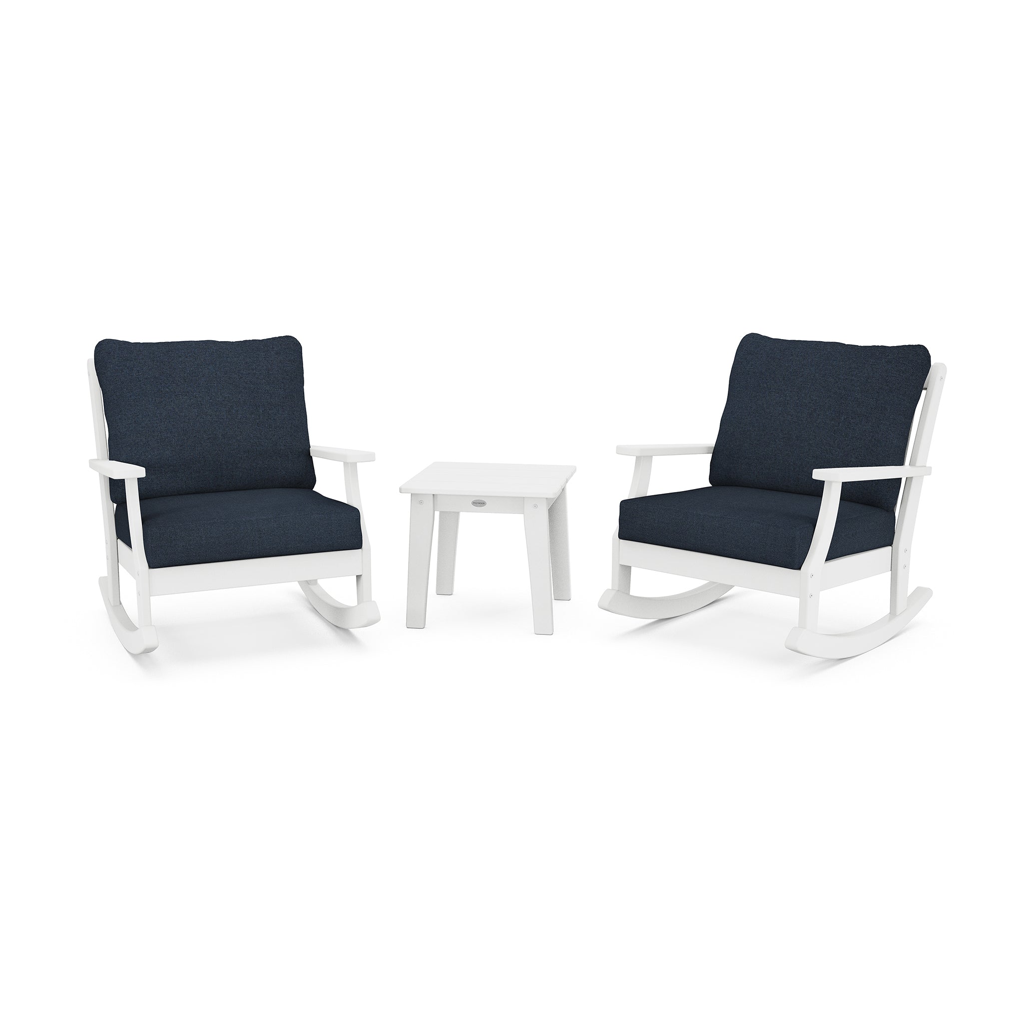 Braxton 3-Piece Deep Seating Rocker Set by POLYWOOD | Vermont Woods Studios