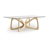 Butterfly Glass Top Dining Table by Copeland – Vermont Woods Studios