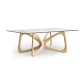 Butterfly Glass Top Dining Table – Vermont Woods Studios