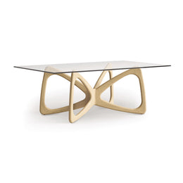 Butterfly Glass Top Dining Table by Copeland – Vermont Woods Studios