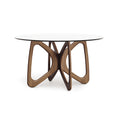 Butterfly Round Glass Top Table by Copeland – Vermont Woods Studios