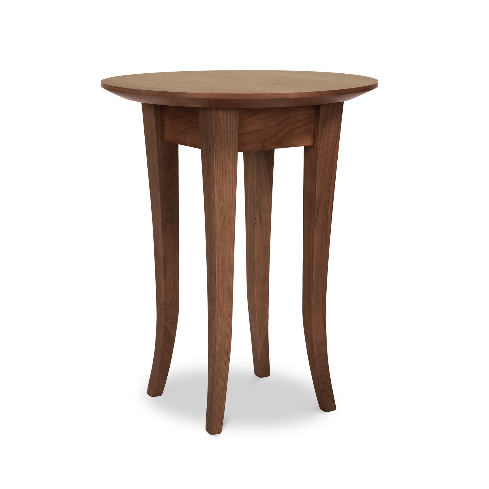 Classic Shaker Round Flare Leg End Table – Vermont Woods Studios