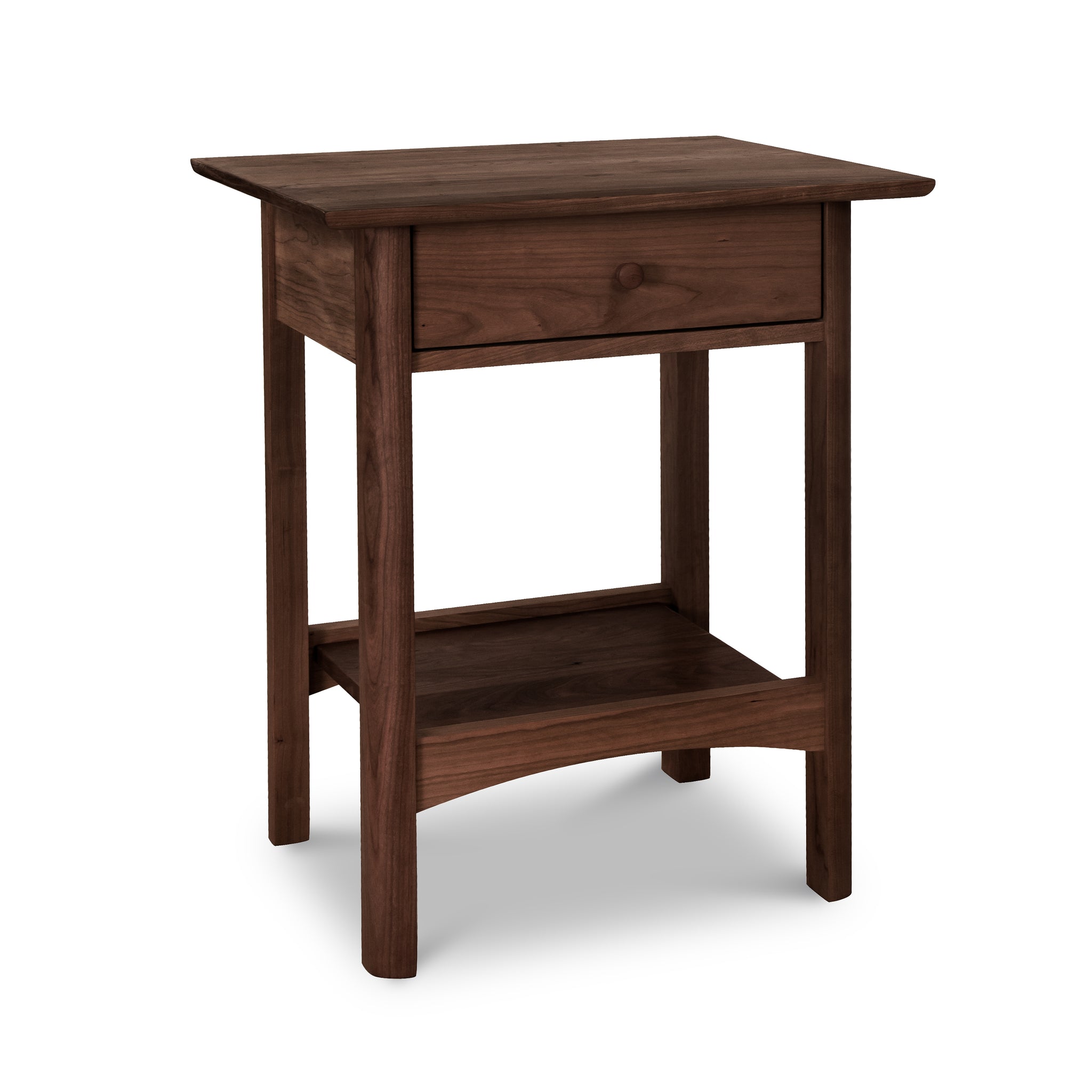 Heartwood Shaker 1-Drawer Open Shelf Nightstand by Vermont Furniture ...