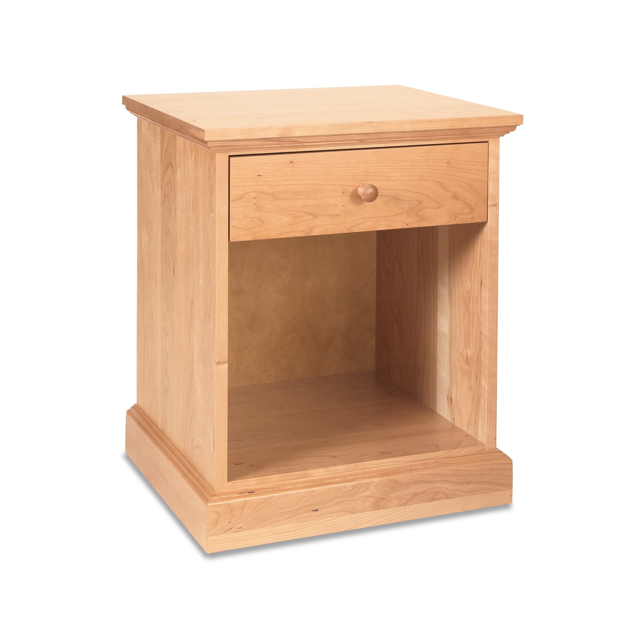 New England Shaker 1-Drawer Enclosed Shelf Nightstand by Lyndon ...