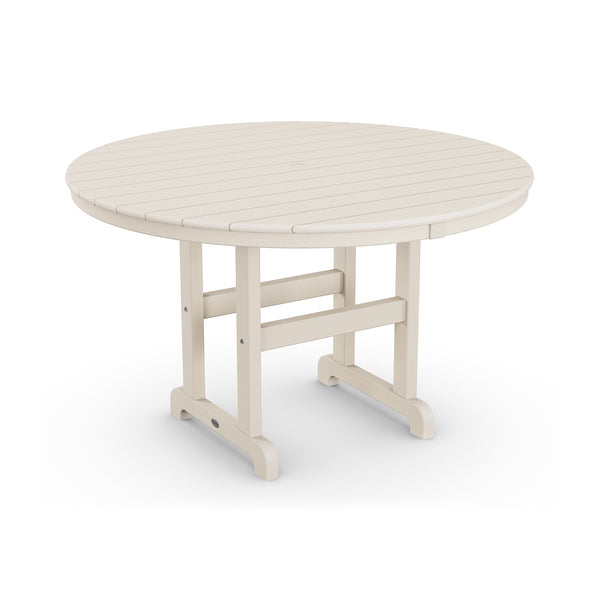 Outdoor 48" Round Dining Table - Sand - Floor Model by POLYWOOD ...
